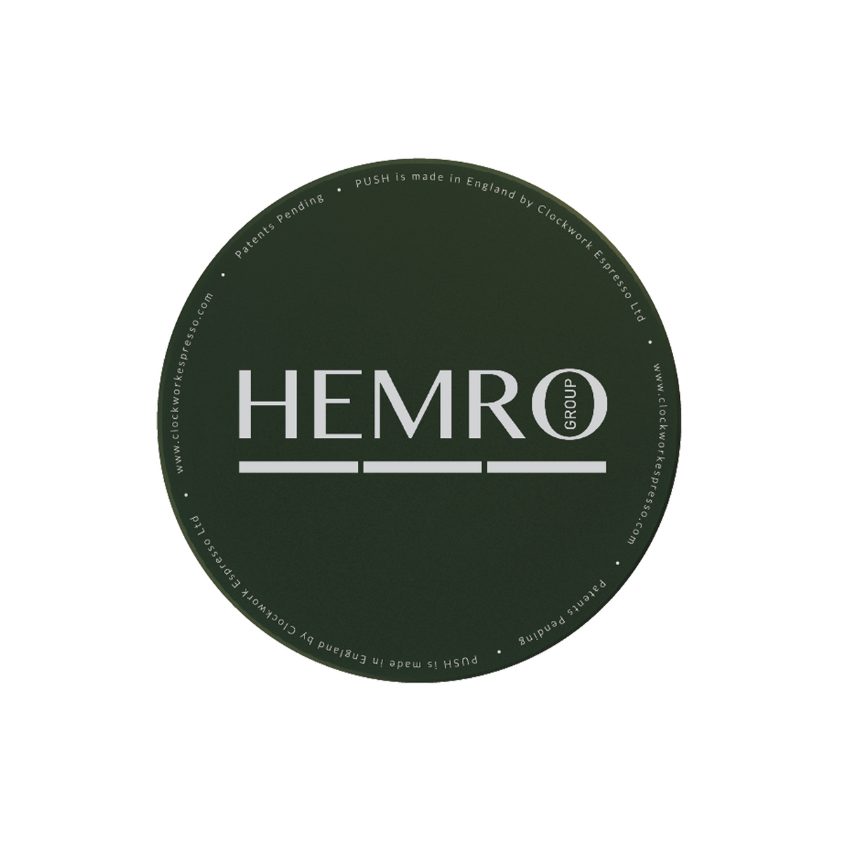 PUSH Tamper (Customised) - 58.50mm - Clockwork Espresso